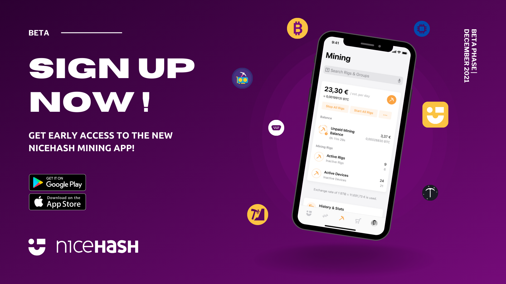 Get early access to try our new mobile app! | NiceHash